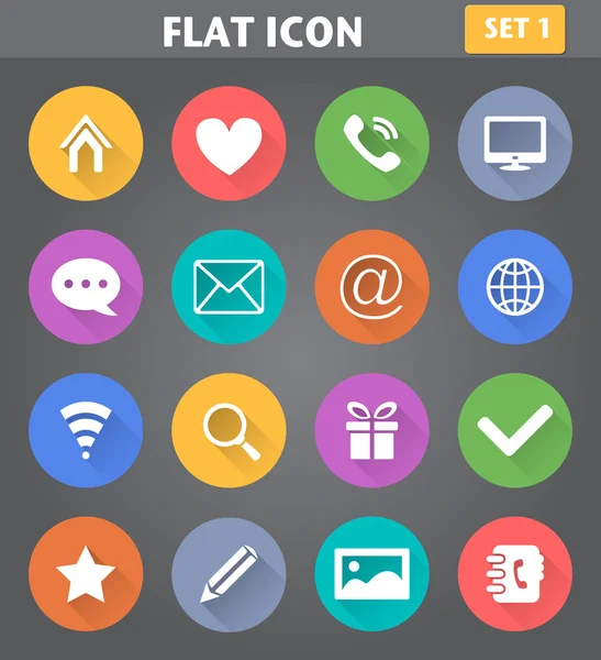 Numbers and Mathematical Icons set in flat style with long shado Stock Vector by ©ankudi 42337985