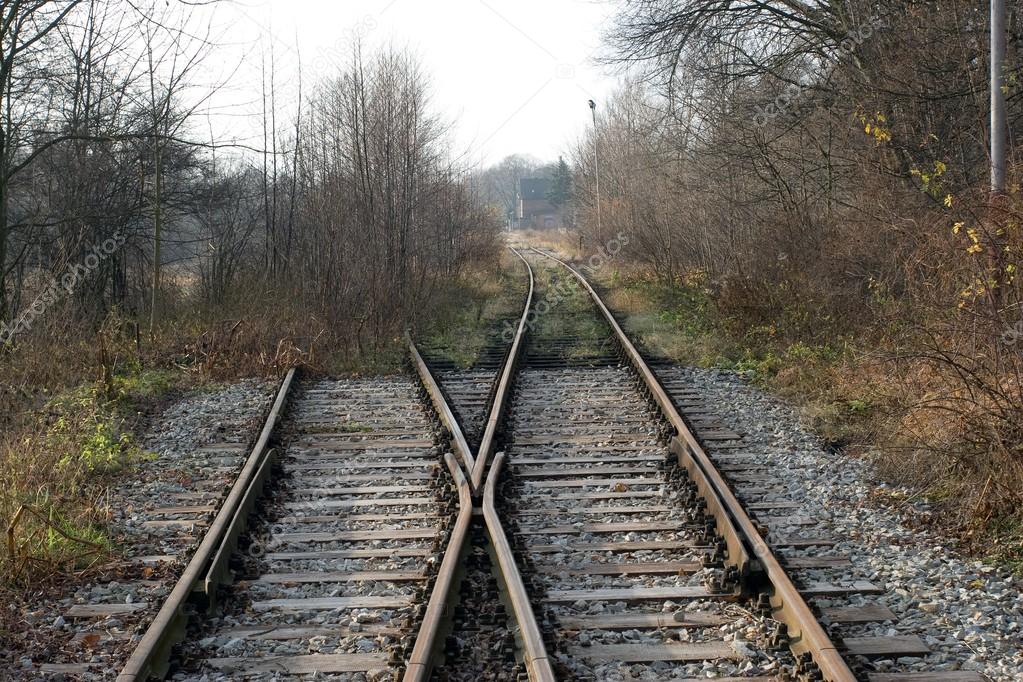 Railroad Single Switch, One Line Is Blind Stock Photo by ©Premek 16078919