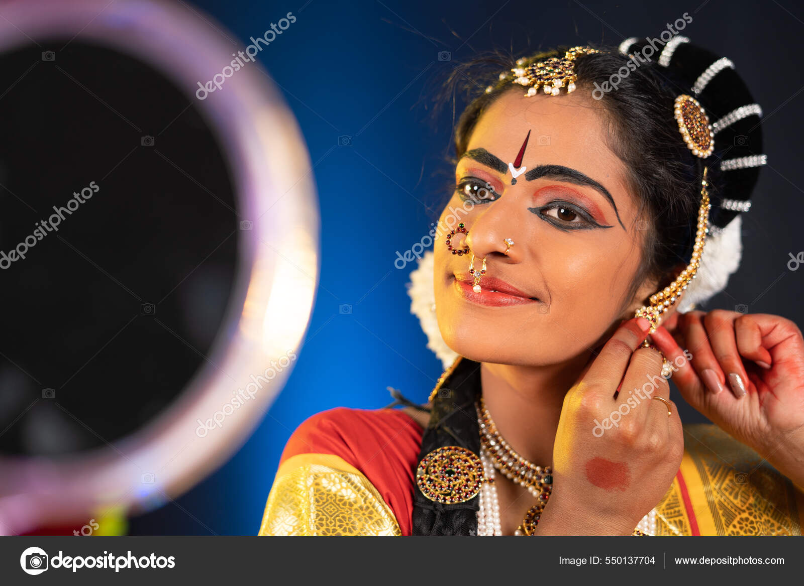 How To Do Makeup For Bharatanatyam Dance | Saubhaya Makeup