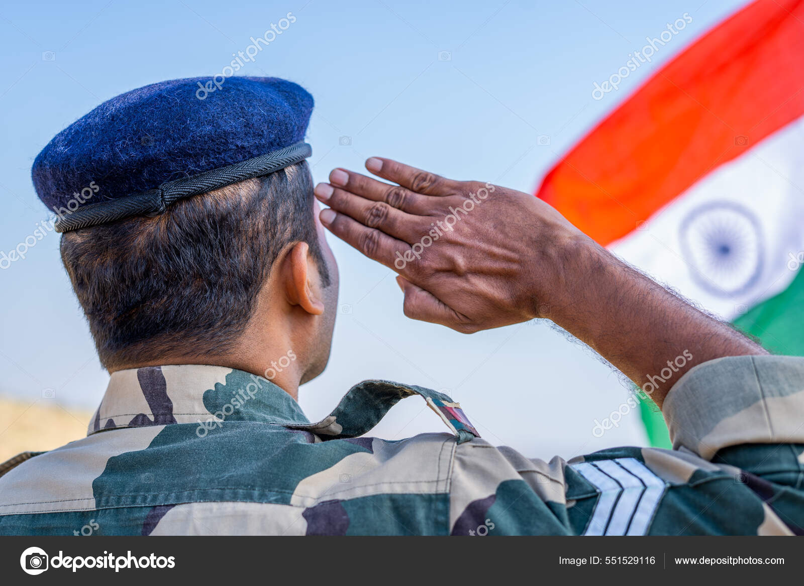 Indian Army Soldiers Saluting