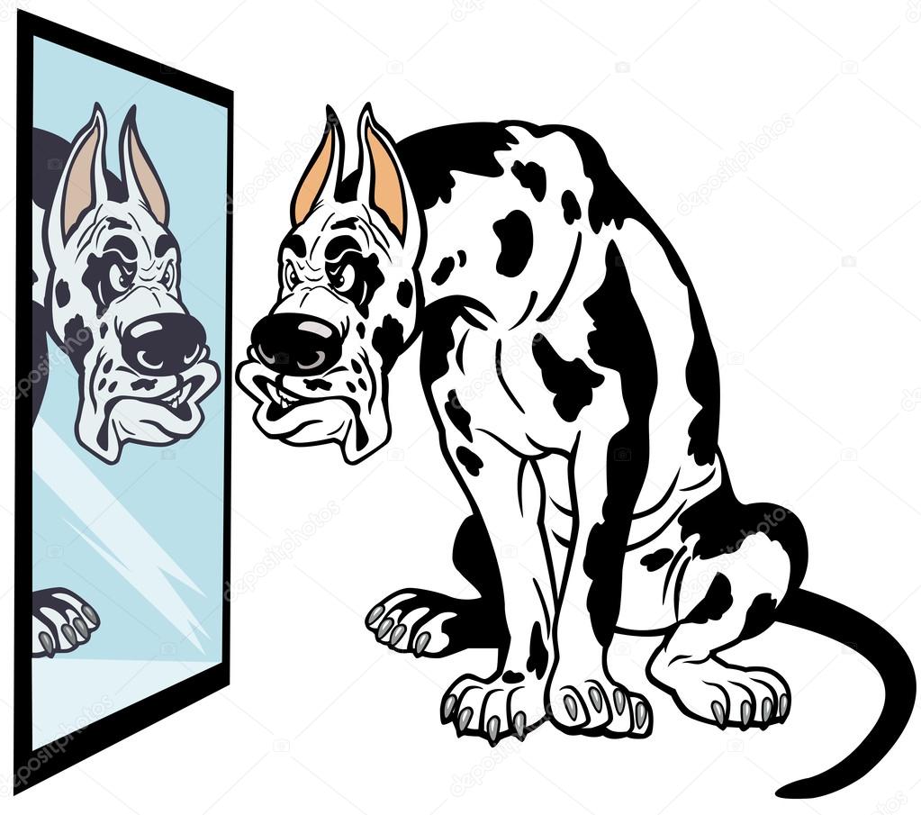 Cartoon great dane dog — Stock Vector © insima #24824649