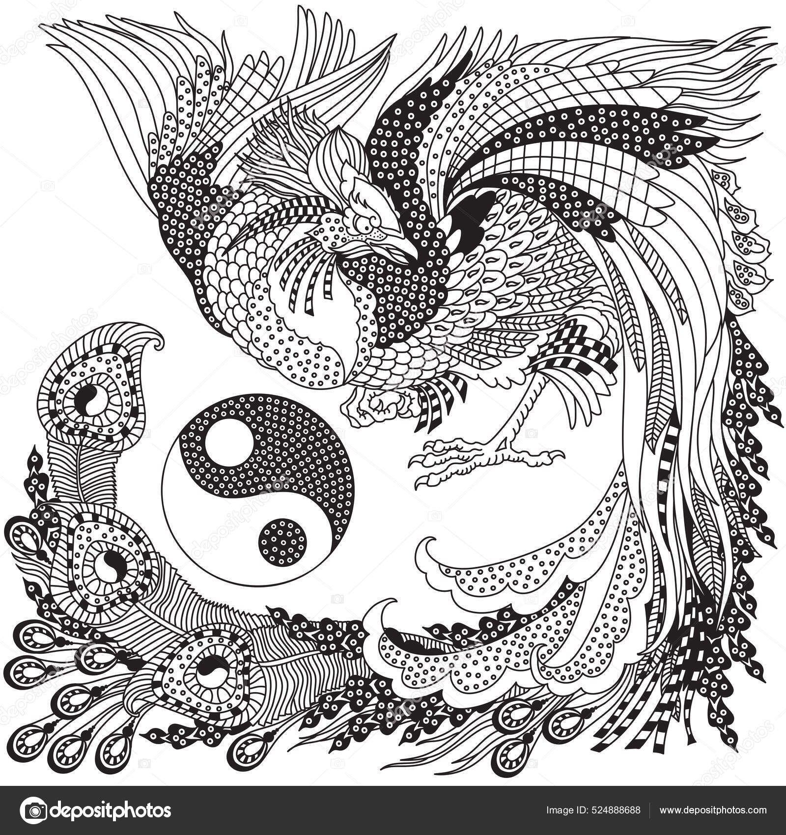 Fenghuang And Dragon