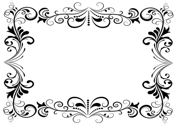 Black and white round floral frame Stock Vector Image by ©lenapix ...
