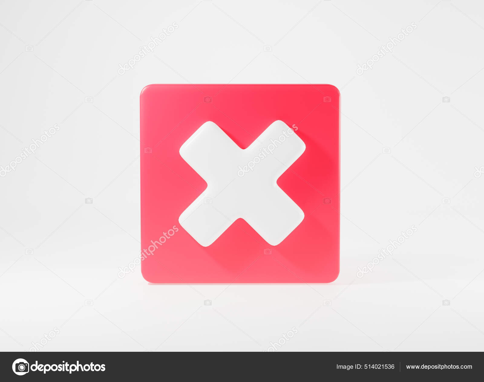 Red Cross Mark Symbols Icon Element Symbol Shape Button Correct — Stock ...
