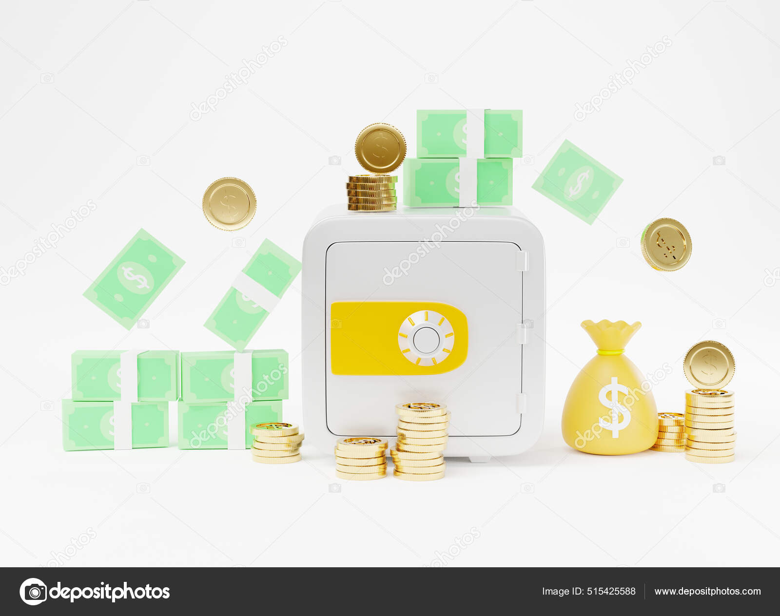 Bank Safe Front View