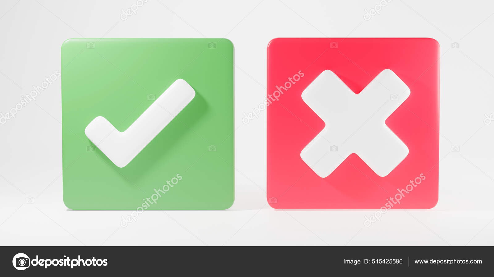 Segno Spunta Verde Segno Spunta Elemento Icona Simboli Croce Nel — Foto ...