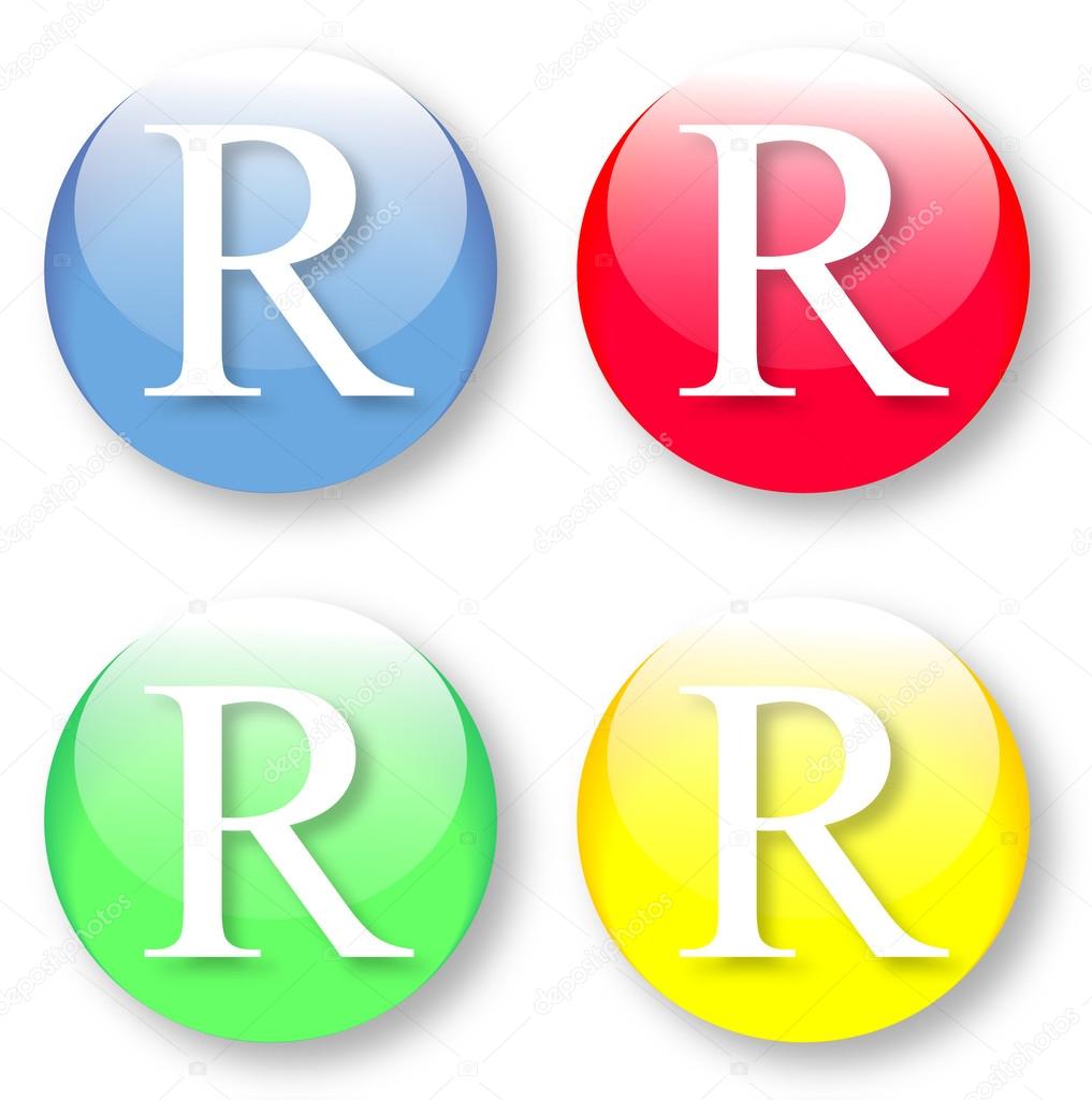 Letter R icon from the English alphabet — Stock Vector © maxterdesign ...