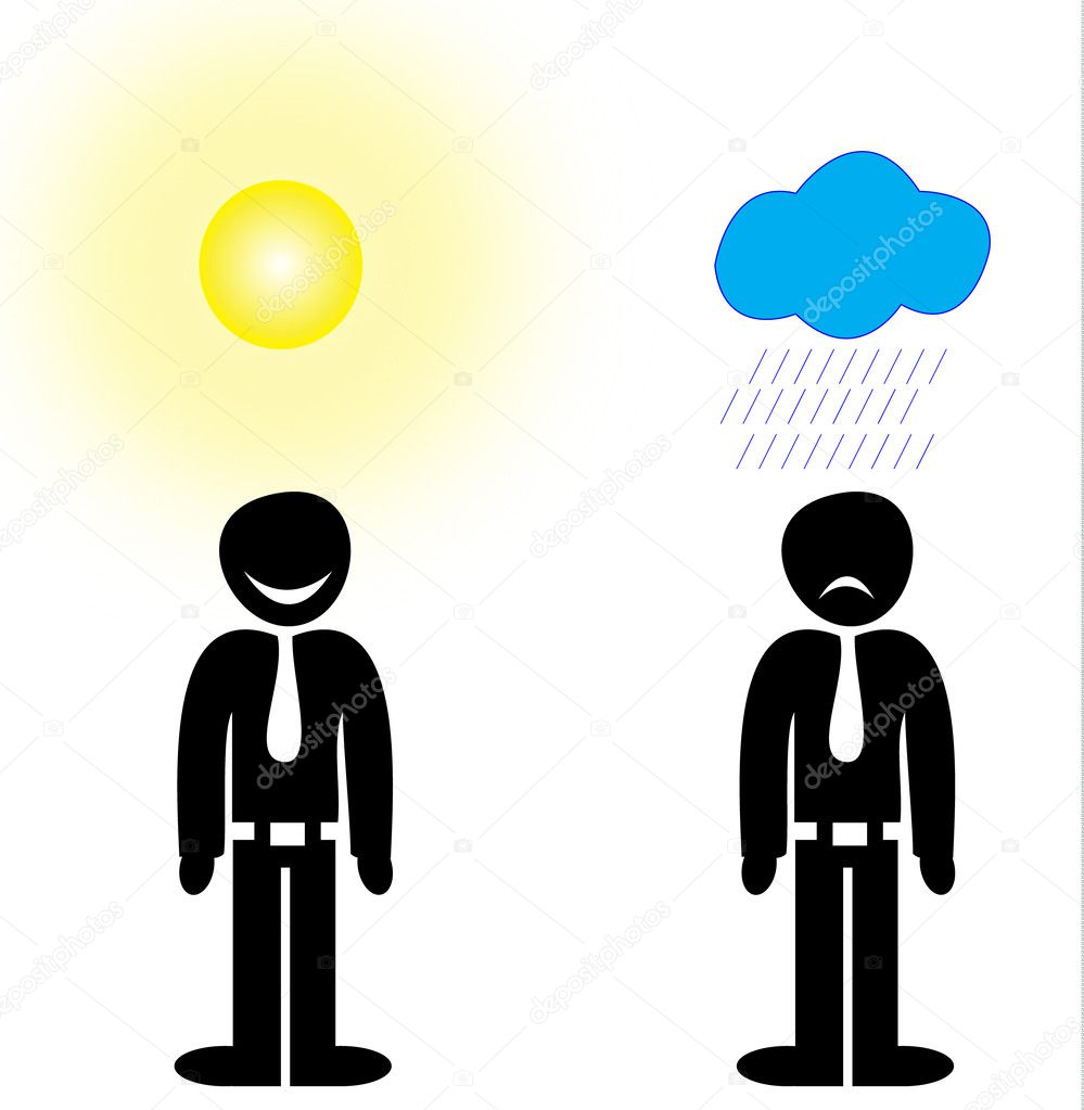 Happy and sad Stock Vector by ©maxterdesign 37342261