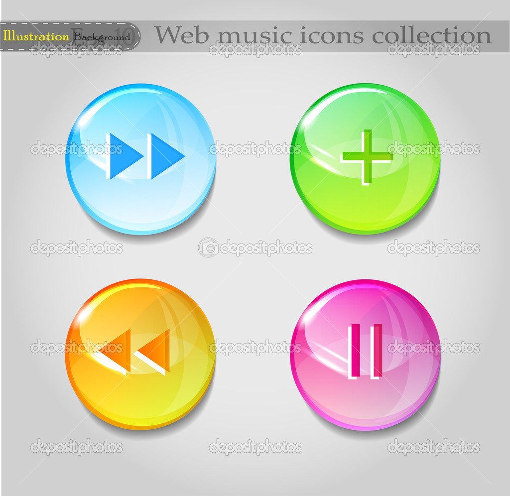 Music icons background Stock Vector by ©systemm 31040467