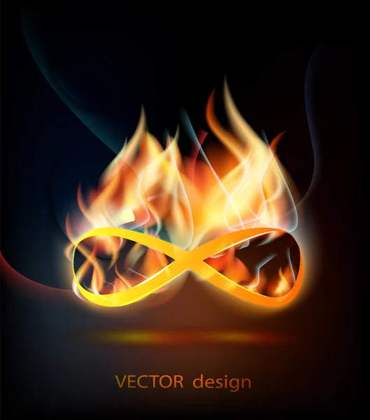 Infinity symbol fire Vector Art Stock Images | Depositphotos