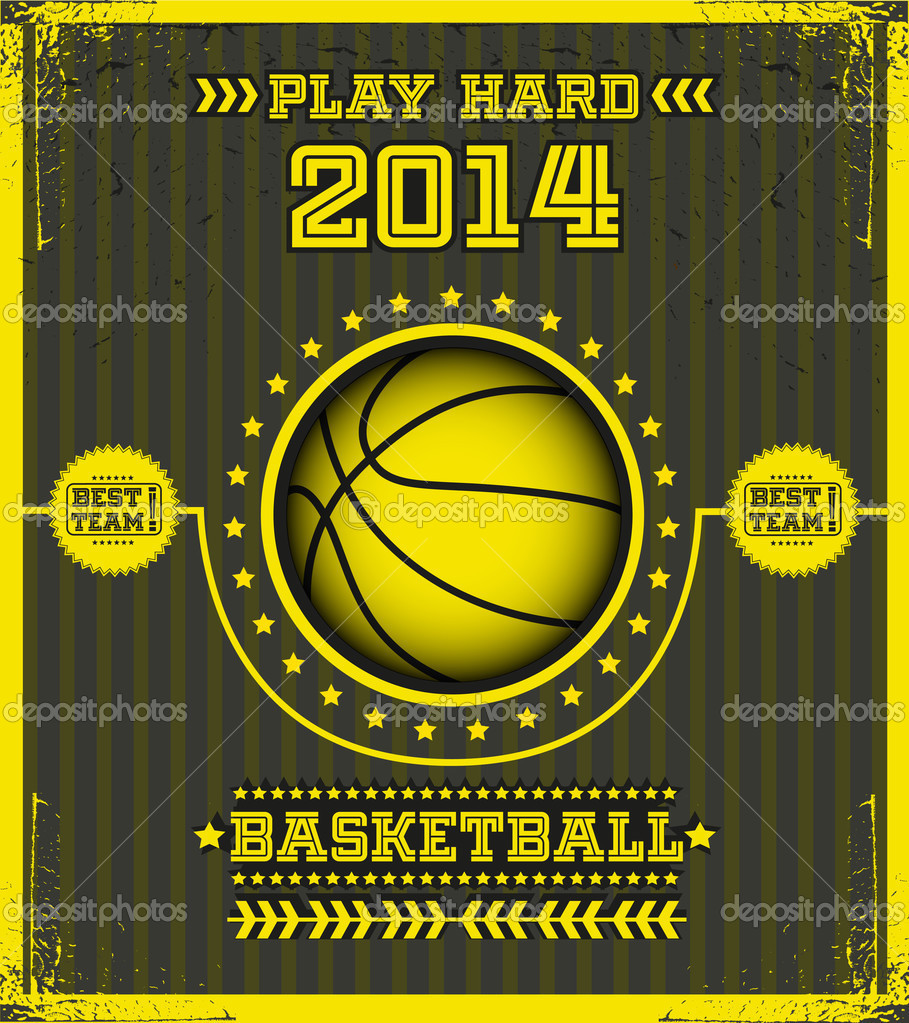 Basketball poster. Stock Vector Image by ©systemm #45121891