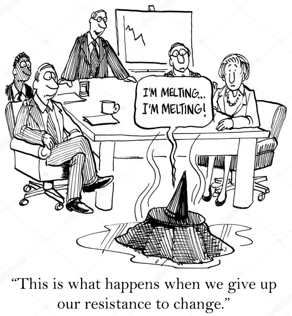 Rendition of lowering our resistance to change Stock Photo by ...