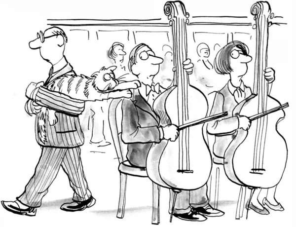 String Orchestra Cartoon