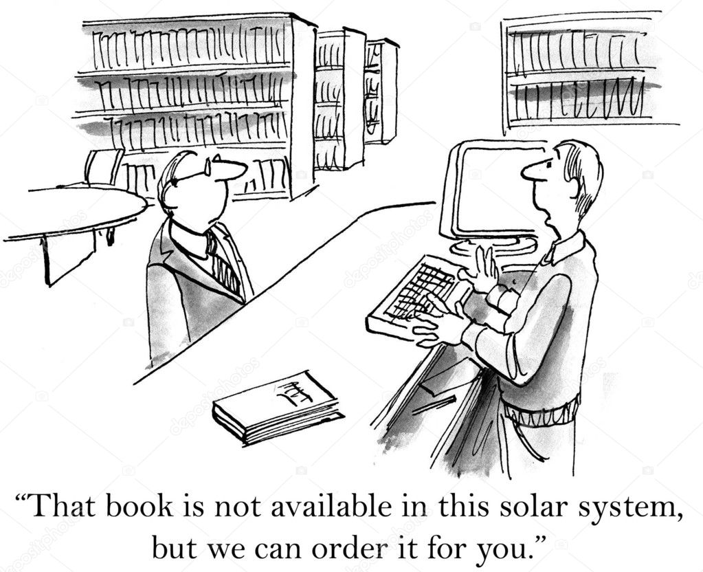 The library has a long reach with books Stock Illustration by ...