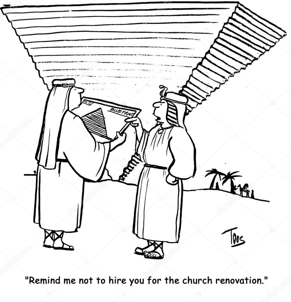 Cartoon illustration. Pyramid upside down — Stock Photo © andrewgenn ...