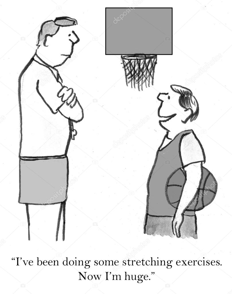 Basketball Coach Cartoon