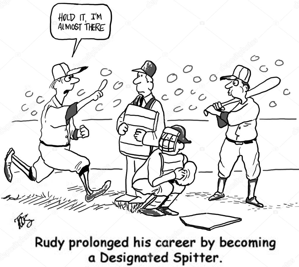 Baseball plater is late to the game Stock Illustration by ©andrewgenn ...