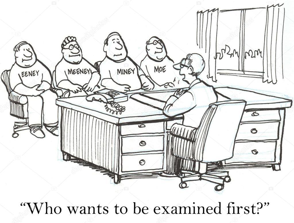 Cartoon illustration negotiations in the office Stock Illustration by ...