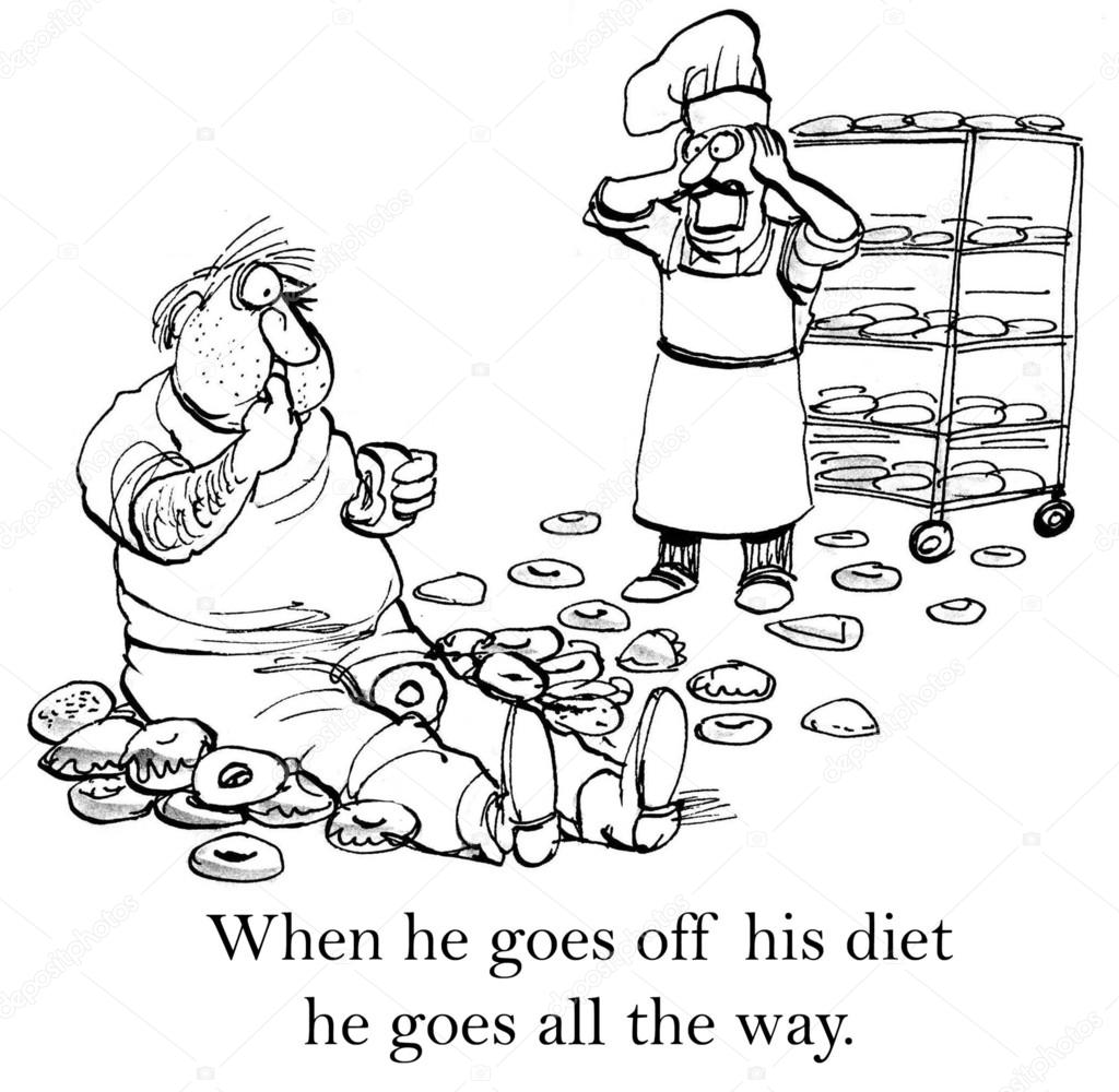 Glutton Stock Illustration by ©andrewgenn #32607667