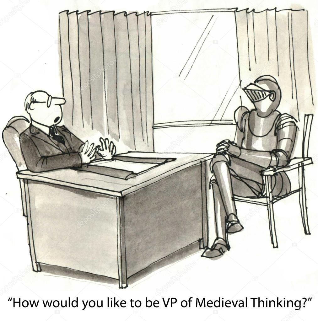 Ilustraci n de dibujos animados - Pensamiento medieval 2024