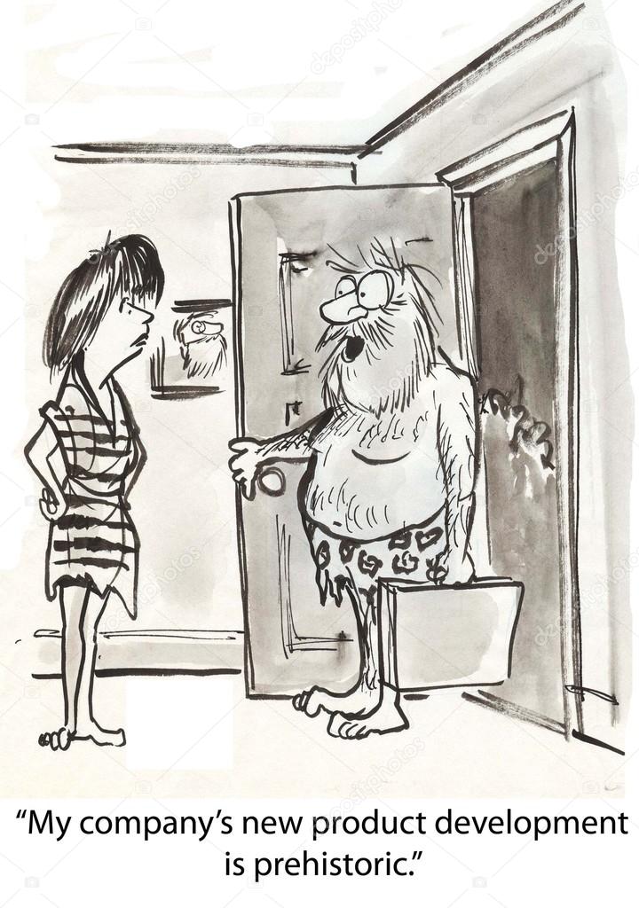 Caveman businessman Stock Illustration by ©andrewgenn #38898471