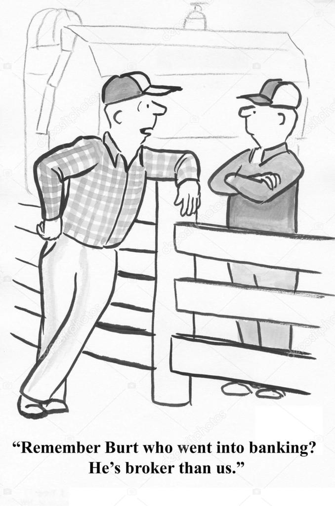 Conversation between two farmers Stock Illustration by ©andrewgenn ...