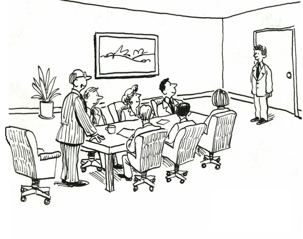 Board meeting cartoon Stock Photos, Royalty Free Board meeting cartoon ...
