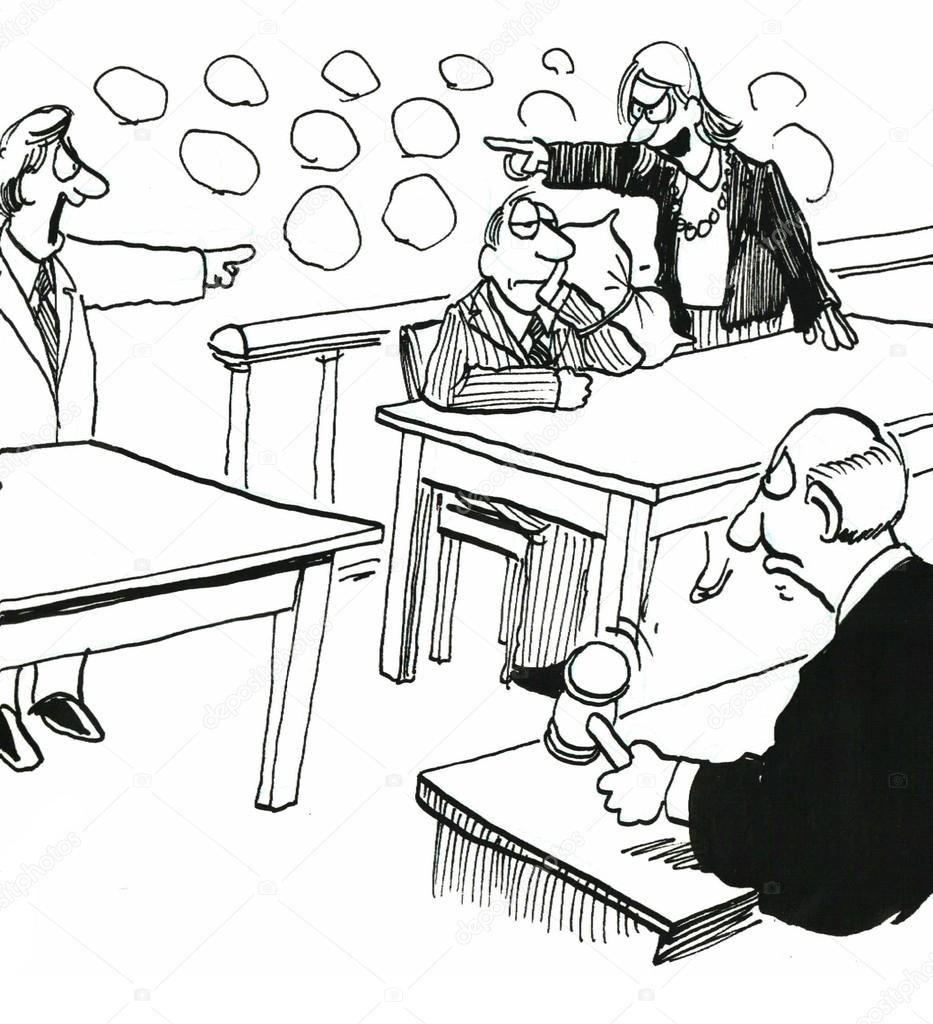 Dispute in court Stock Illustration by ©andrewgenn #39171081