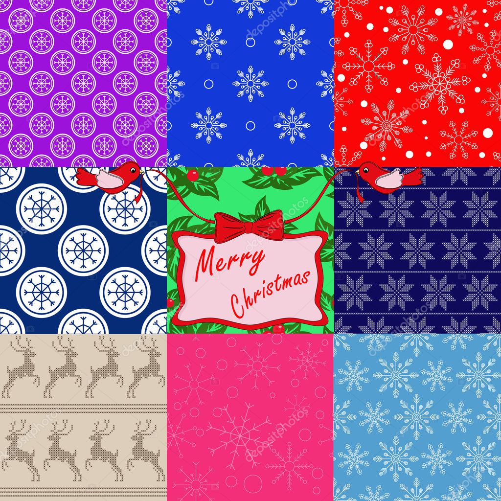 Christmas patterns Stock Vector Image by ©Marishayu #32702765