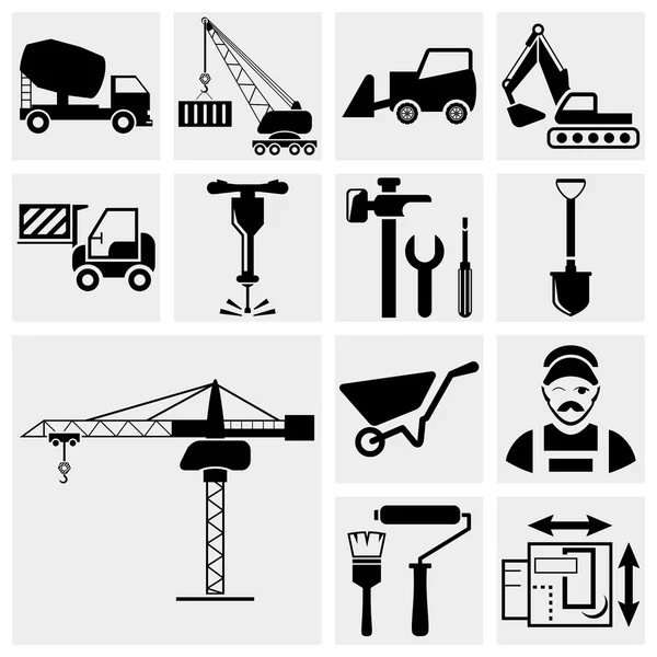 Construction Icons — Stock Vector © bioraven #13634413