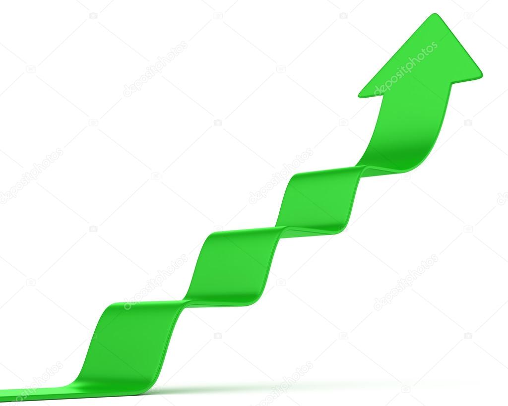 Arrow climbing up — Stock Photo © Alexynder #24251253