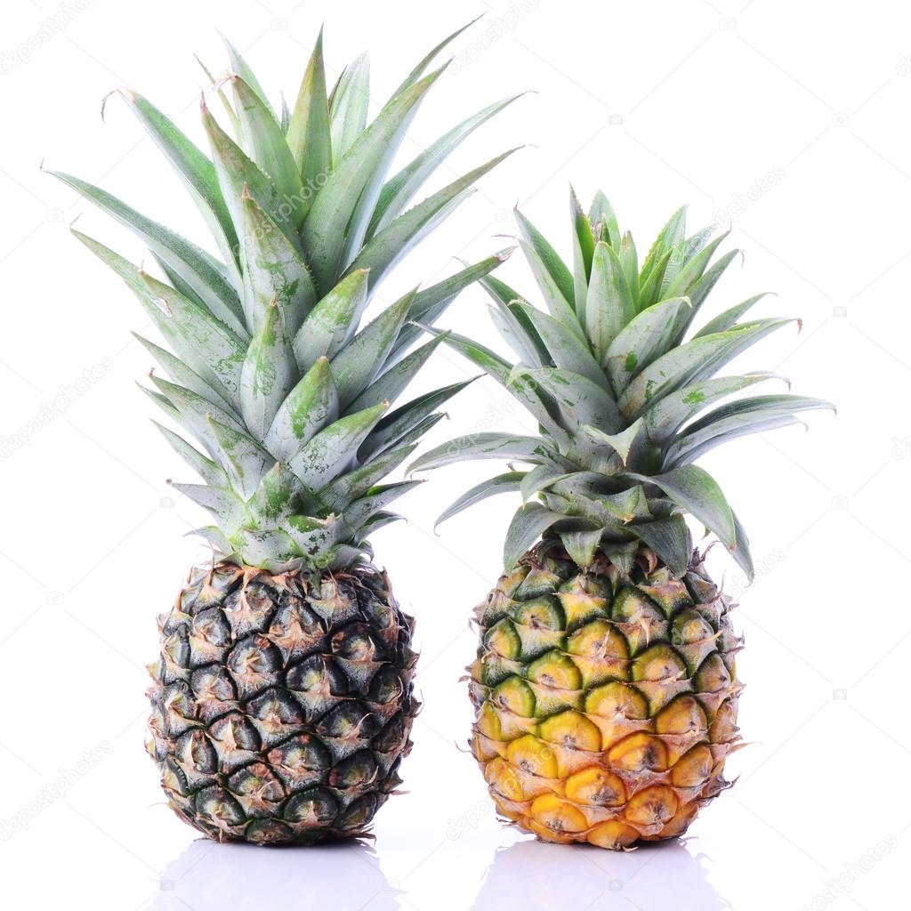Two raw pineapple — Stock Photo © jesadaphorn #29554593
