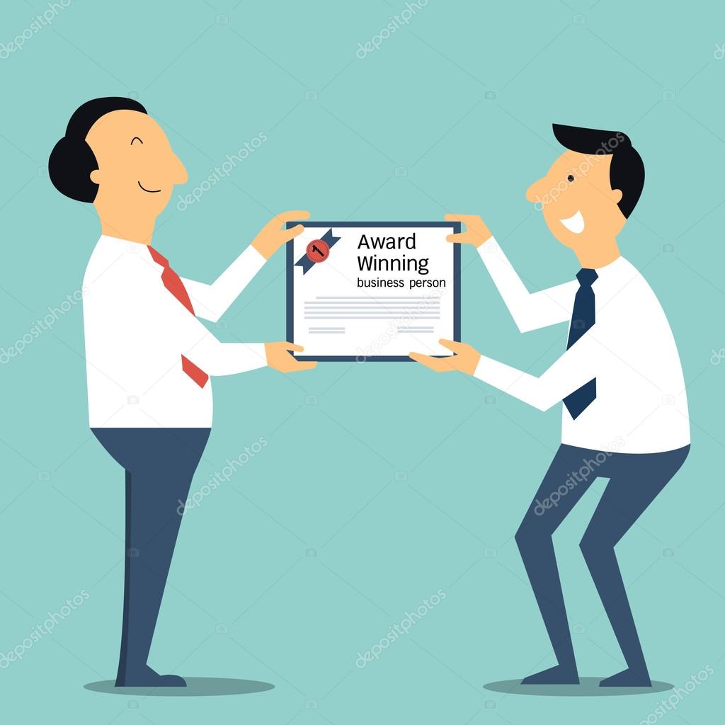 Receive award certification — Stock Vector © jesadaphorn #47115069