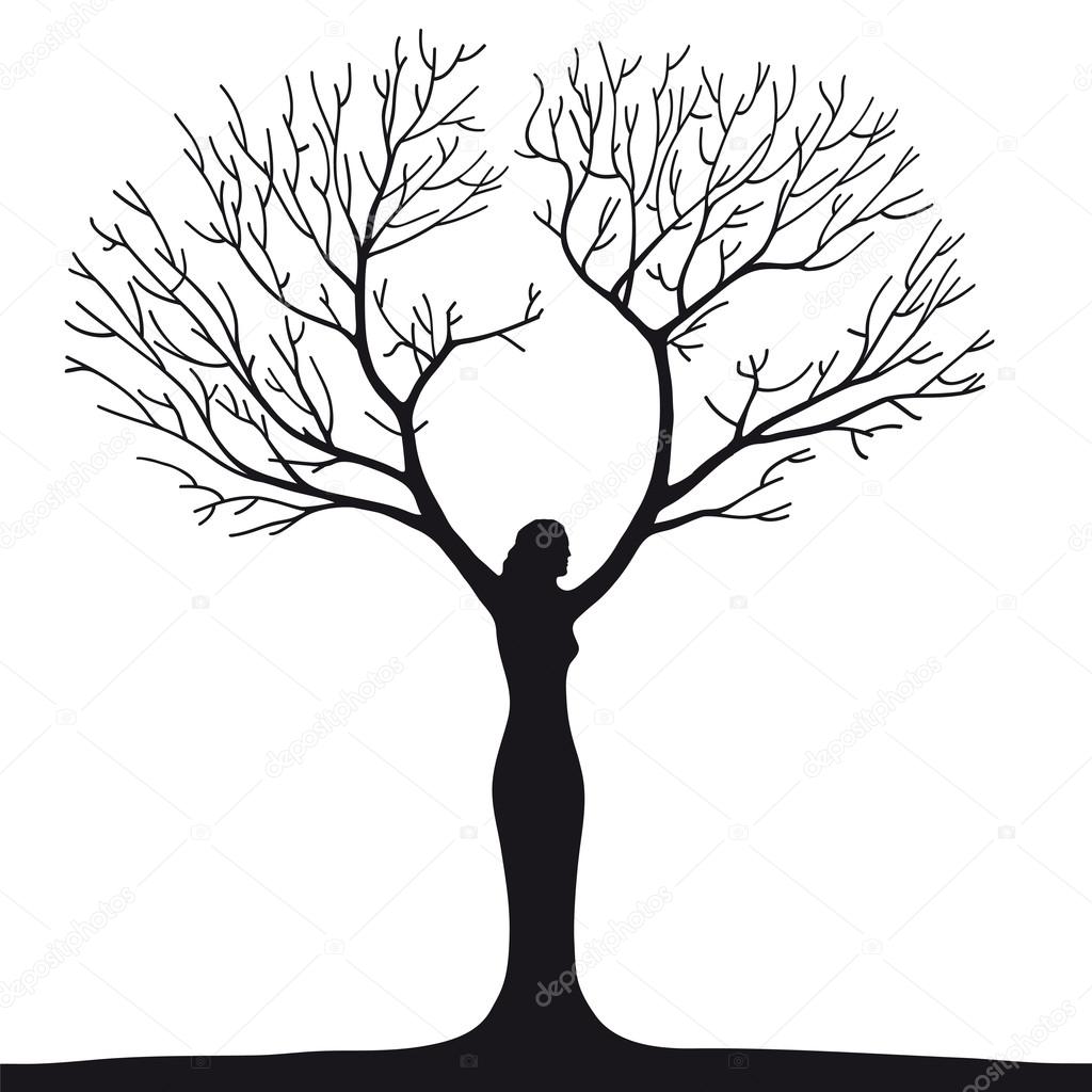 Woman tree Stock Vector Image by ©robodread #12805666