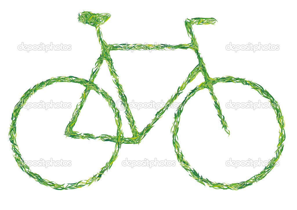Green bicycle Stock Vector by ©robodread 17360233