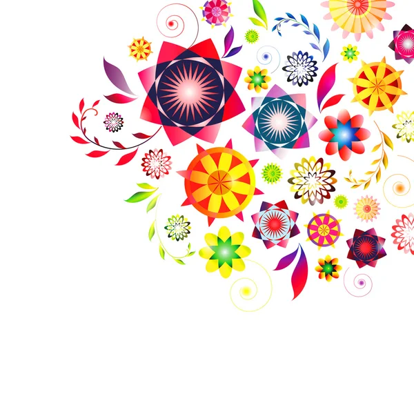 Half circle design flower | Decorative isolated floral half circle ...