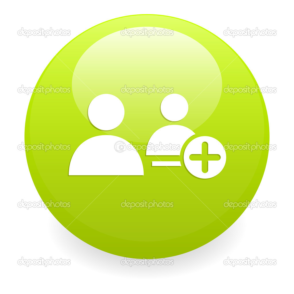 Bouton internet contact icon green Stock Vector Image by ©maxsim #13945680