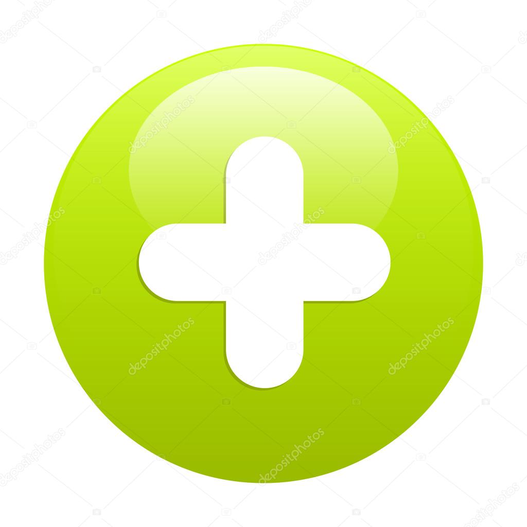 Bouton internet plus icon green Stock Vector Image by ©maxsim #21580085