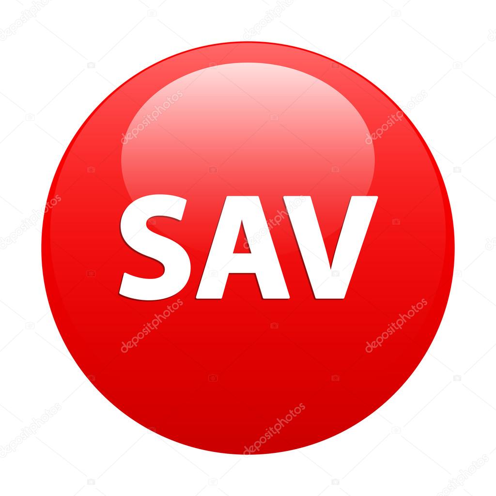 bouton internet sav service après vente rouge — Image vectorielle ...