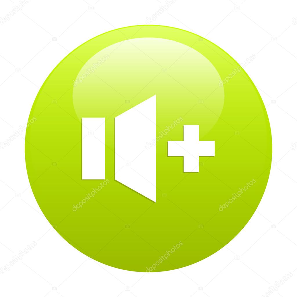 Bouton internet son musique plus green Stock Vector by ©maxsim 30020419