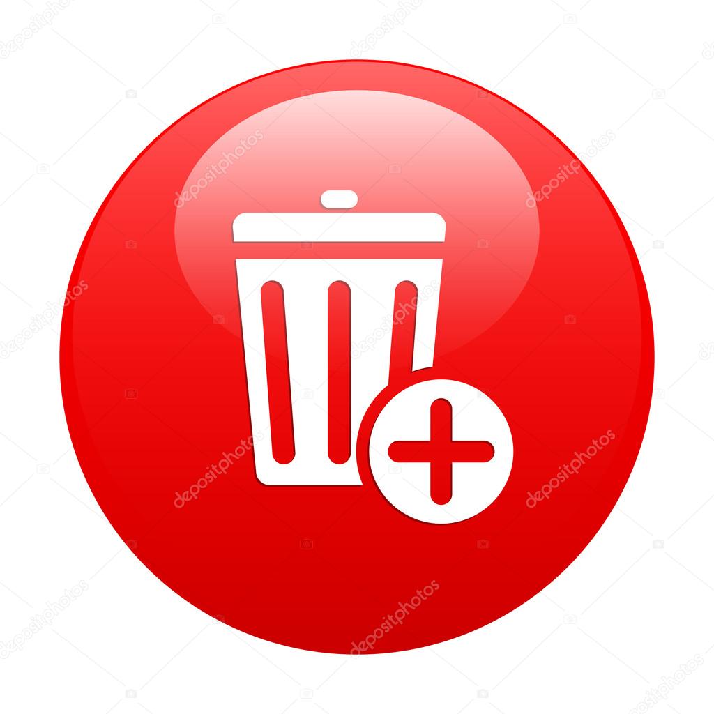 Red Trash Icon