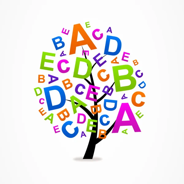 Árbol con letras Imágenes Vectoriales, Gráfico Vectorial de Árbol con ...