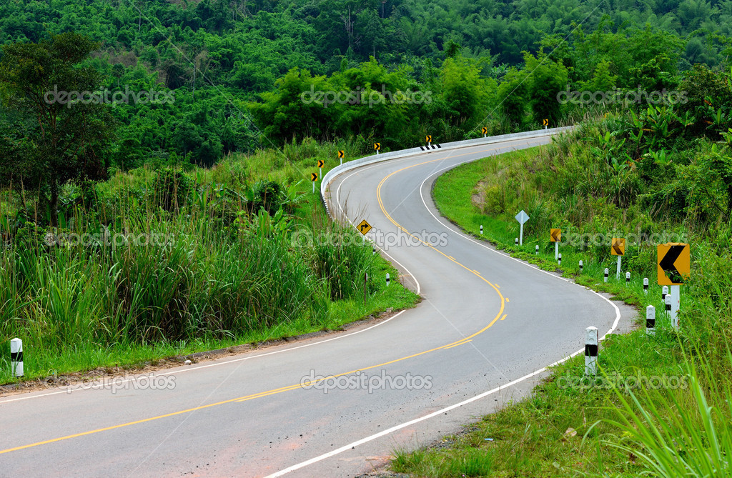 la carretera de curva s — Foto de stock © num_skyman #31736605