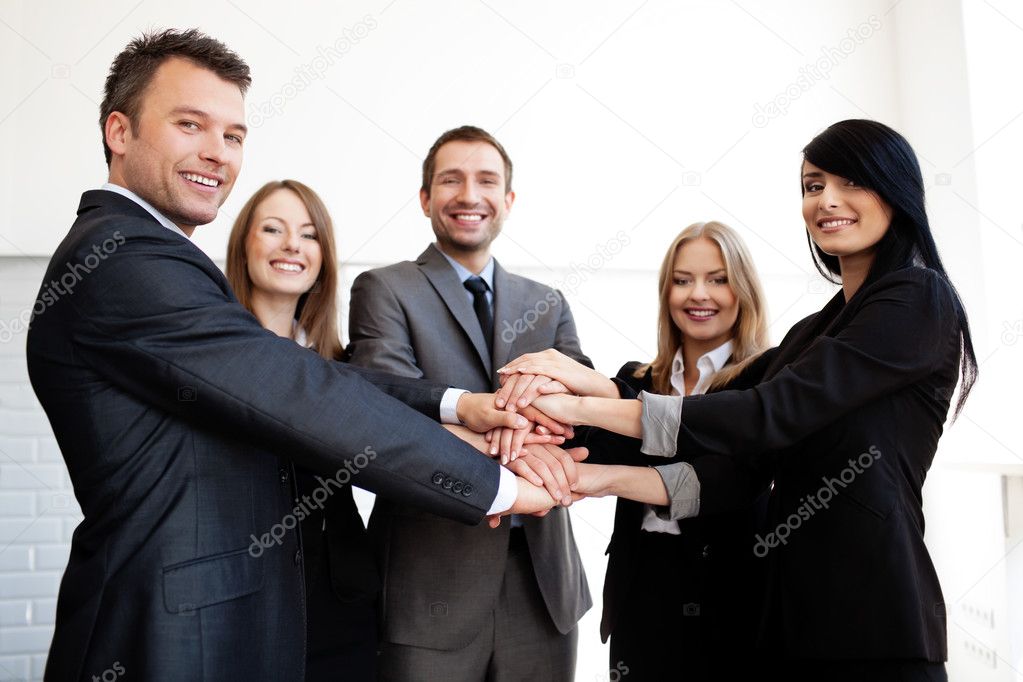 Business team joining hands — Stock Photo © baranq #25730615