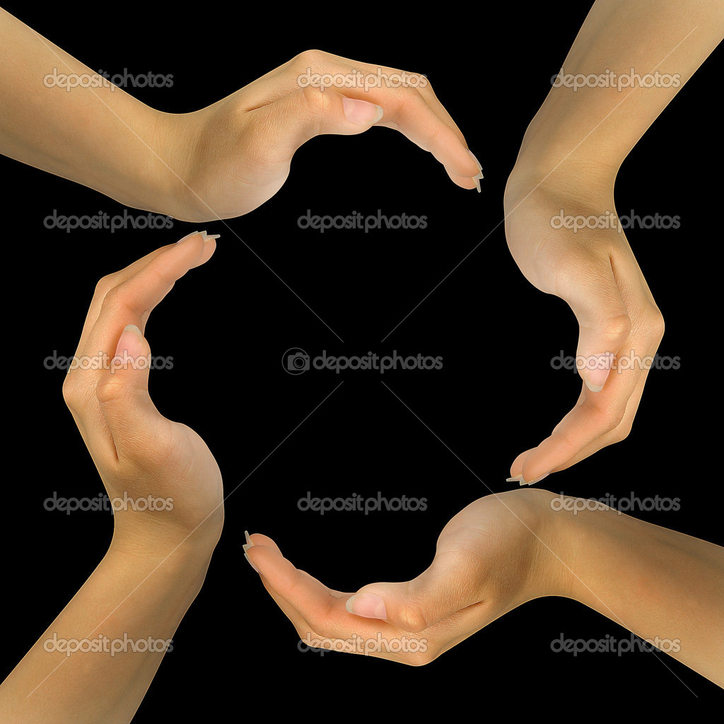 Manos haciendo un círculo — Foto de stock #12162548 © Kostia777