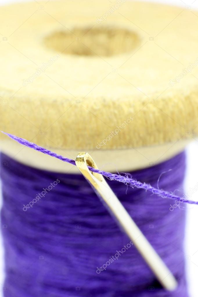 Macro needle and thread — Stock Photo © Kostia777 #19613865