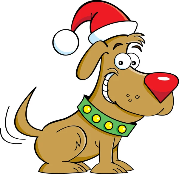 Santa dog Vector Art Stock Images | Depositphotos