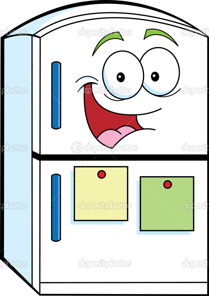 Cartoon refrigerator Stock Vector Image by ©kenbenner #14828967