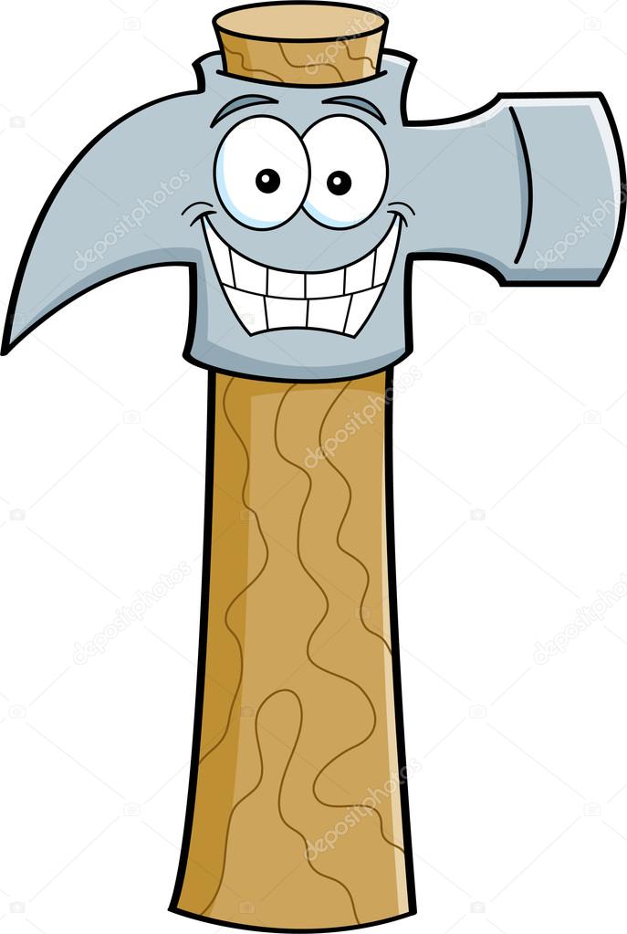 Martillo de dibujos animados vector, gráfico vectorial © kenbenner ...