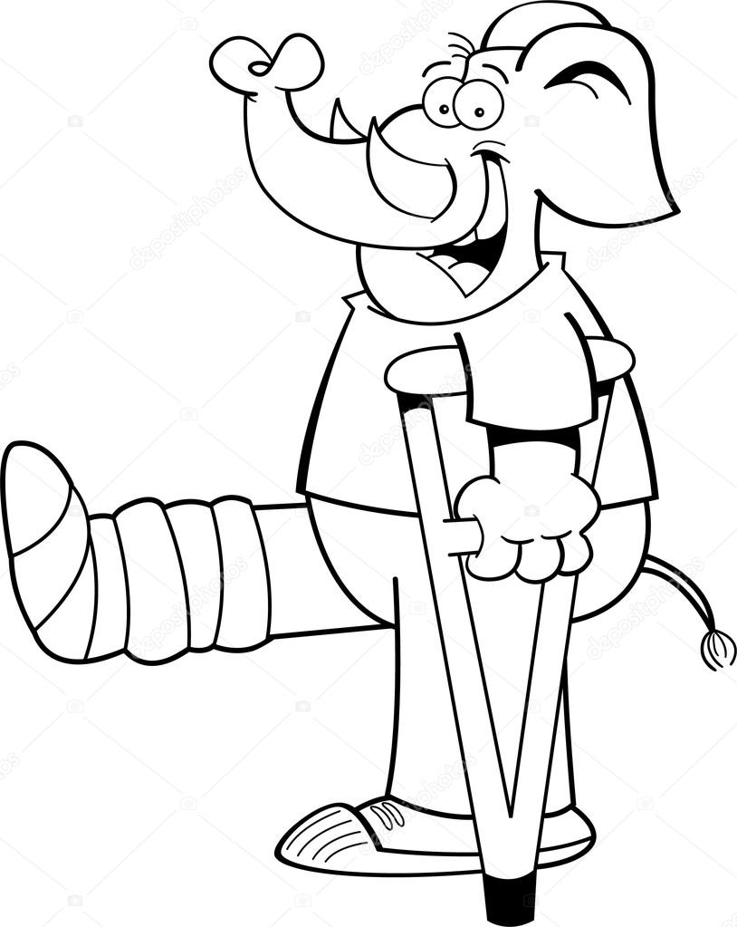 Broken Leg Cast Coloring Page Coloring Pages